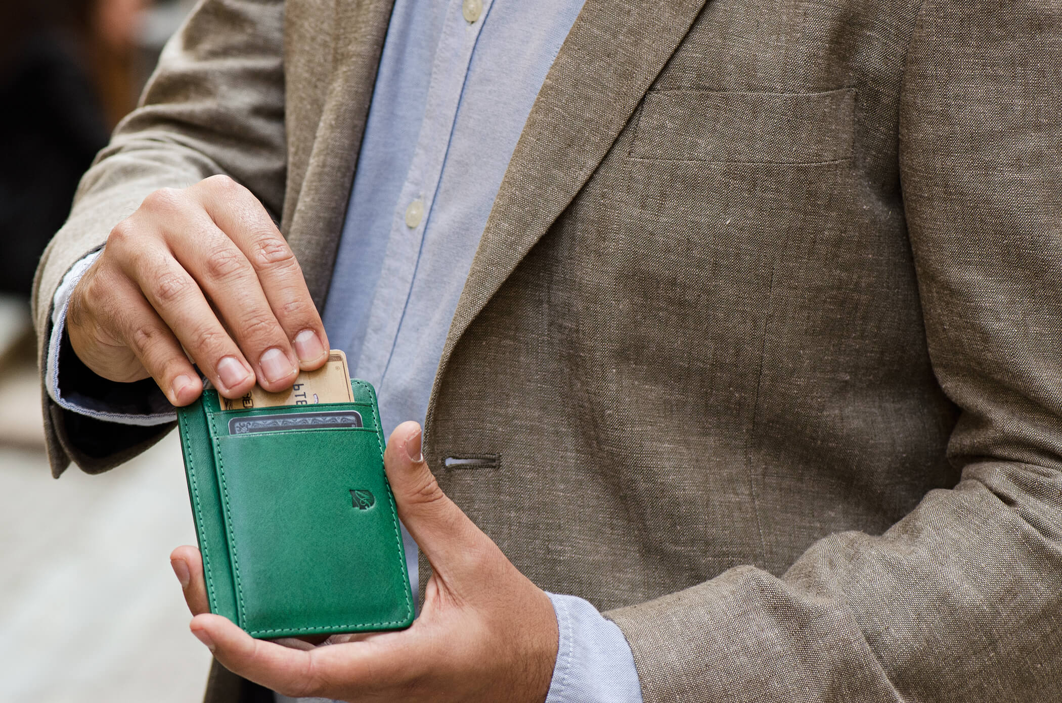 The Modena – Green Designer Wallet | Italian Vegetable-Tanned Leather ...